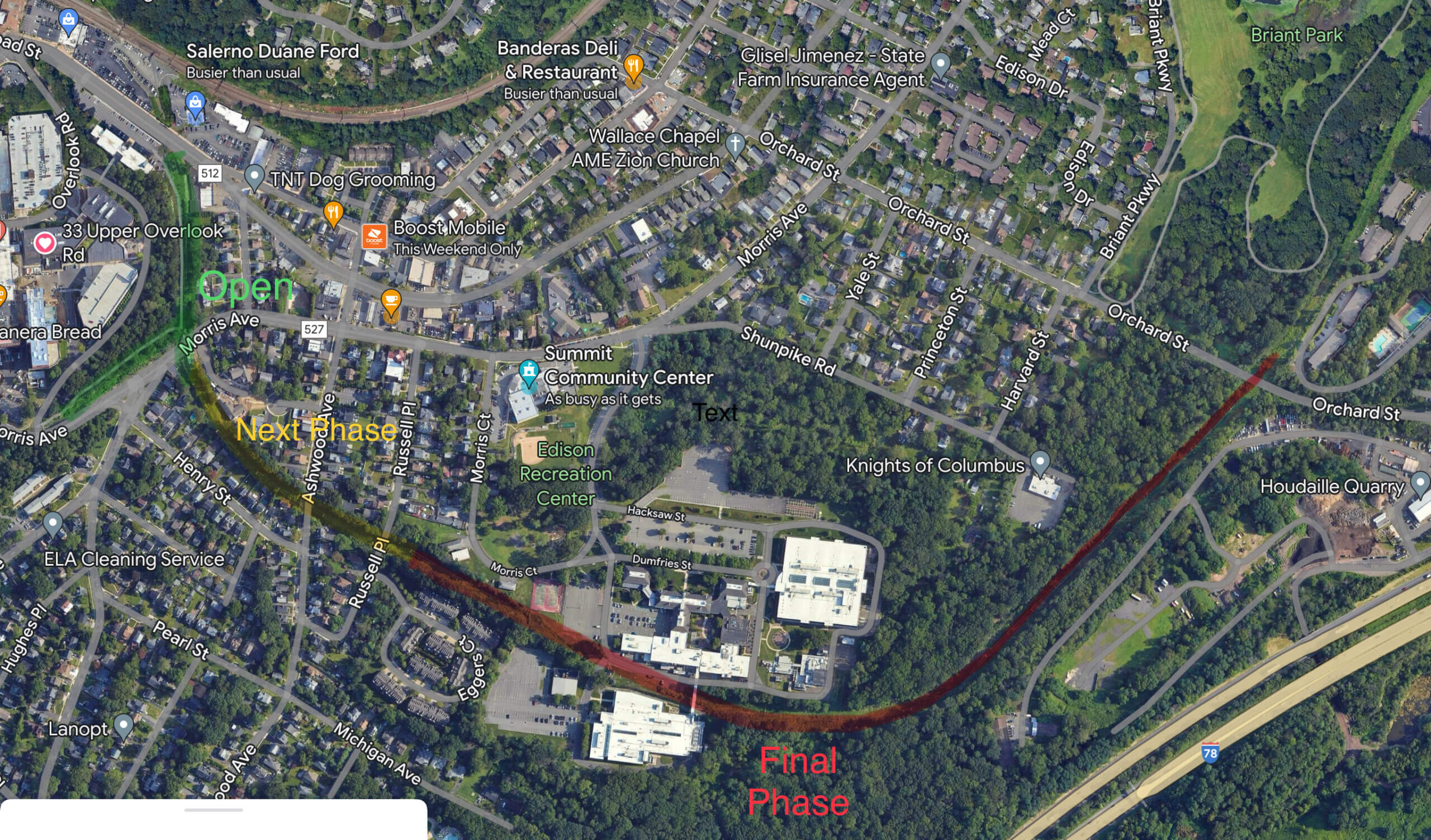The Summit Park Line Aerial Overview - The Summit Park Line